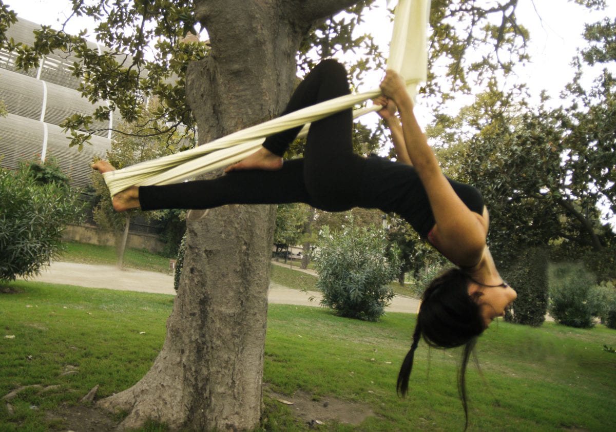 Aerial silks antigravity to make yoga hammocks and aerial sling ...