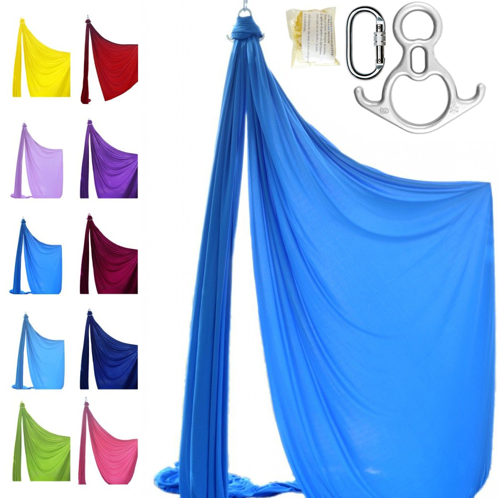 Kit Pro Aerial silks and accessories for hanging them - Aerial Yoga ...