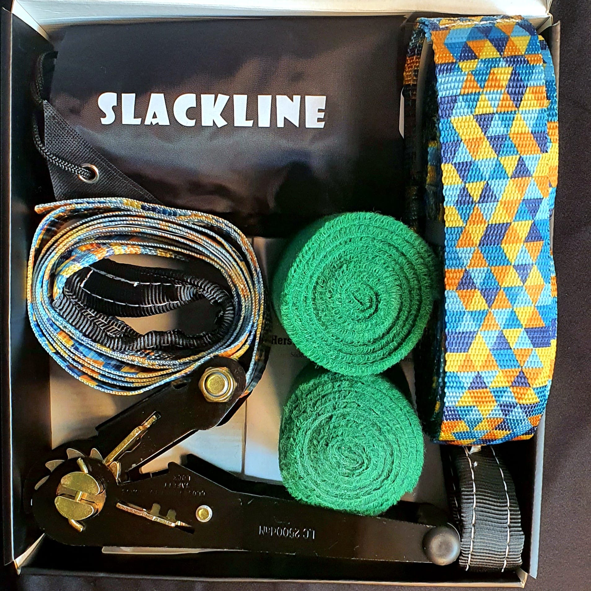 OFFER: Slackline Kit 15 m 2 tons for beginners and advanced - Aerial ...